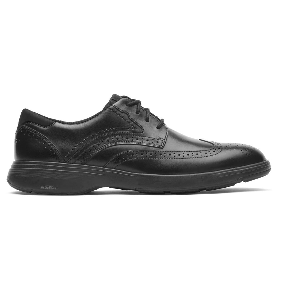 Men's Noah Wing Tip Walking Shoe - BLACK | Rockport